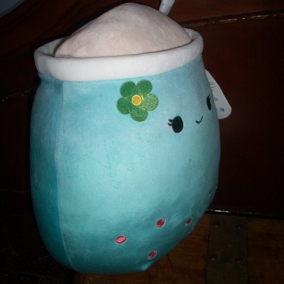 Squishmallows | Toys | Squishmallows 4 Jakarria The Blue Boba Tea Drink ...